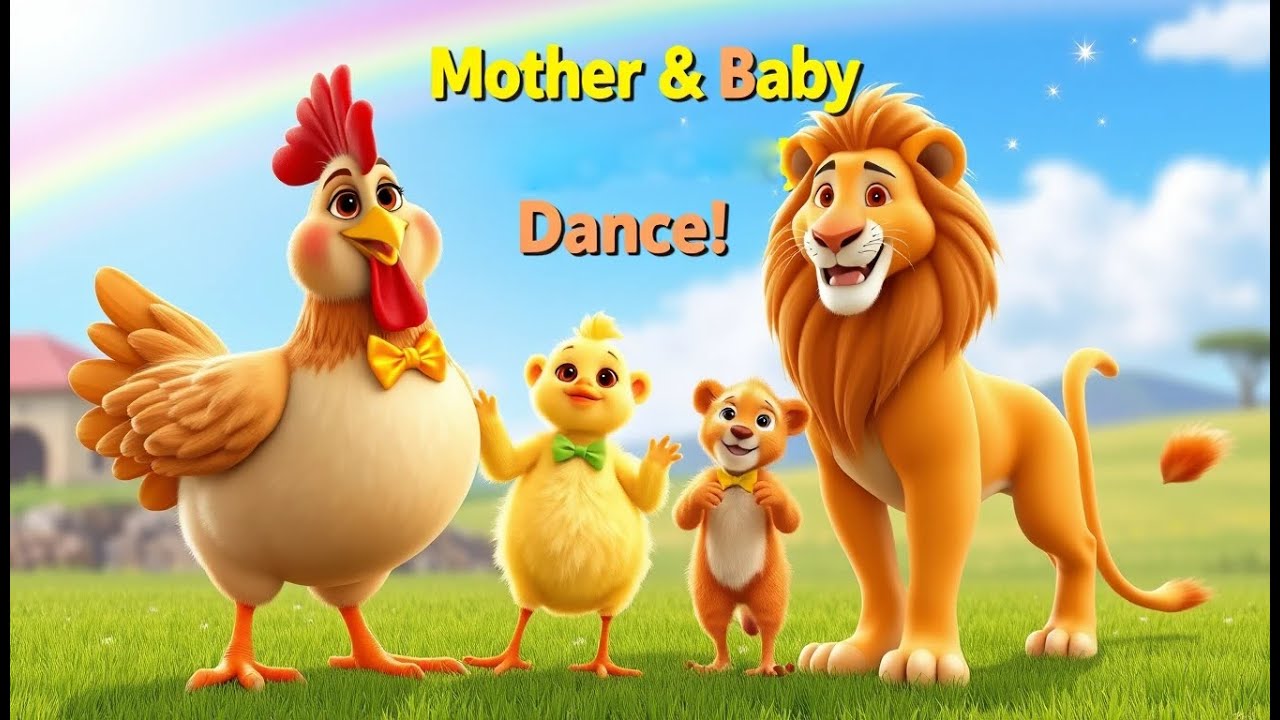 Mother and Baby Animals Dance |#3danimation #infotots #animalsounds ...