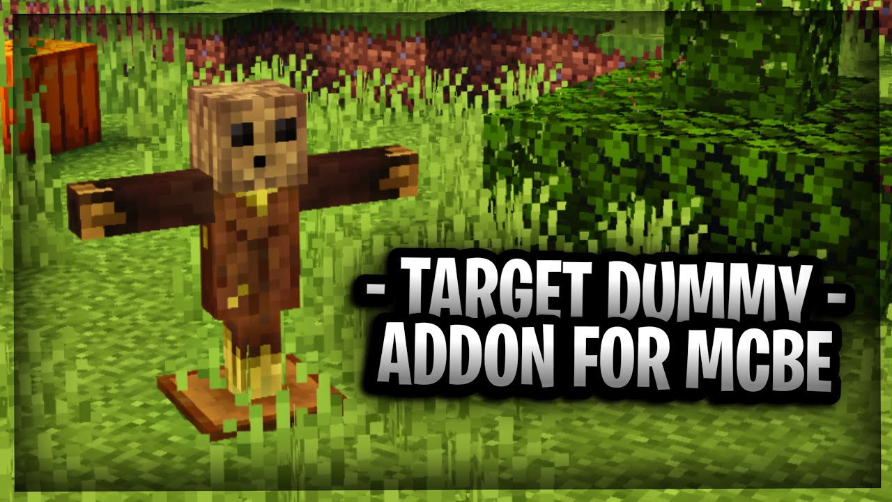 New Target Dummy Add-On - Train Your Fighting Skills! Minecraft Bedrock ...