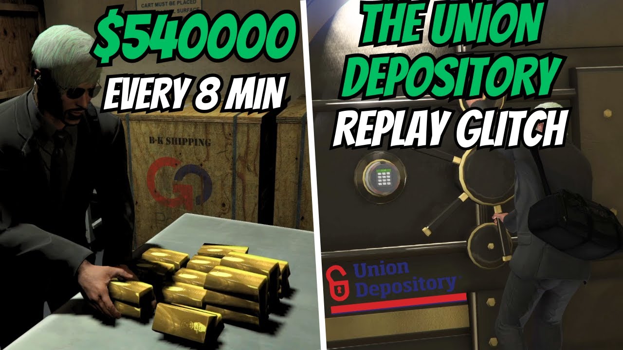Union Depository Heist Replay Glitch | The Auto Shop Contract | $2x ...