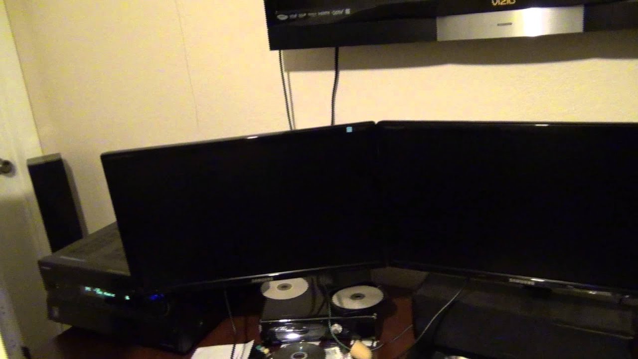 Ergotech Triple LCD Desk Stand 100-D16-B03 - YouTube