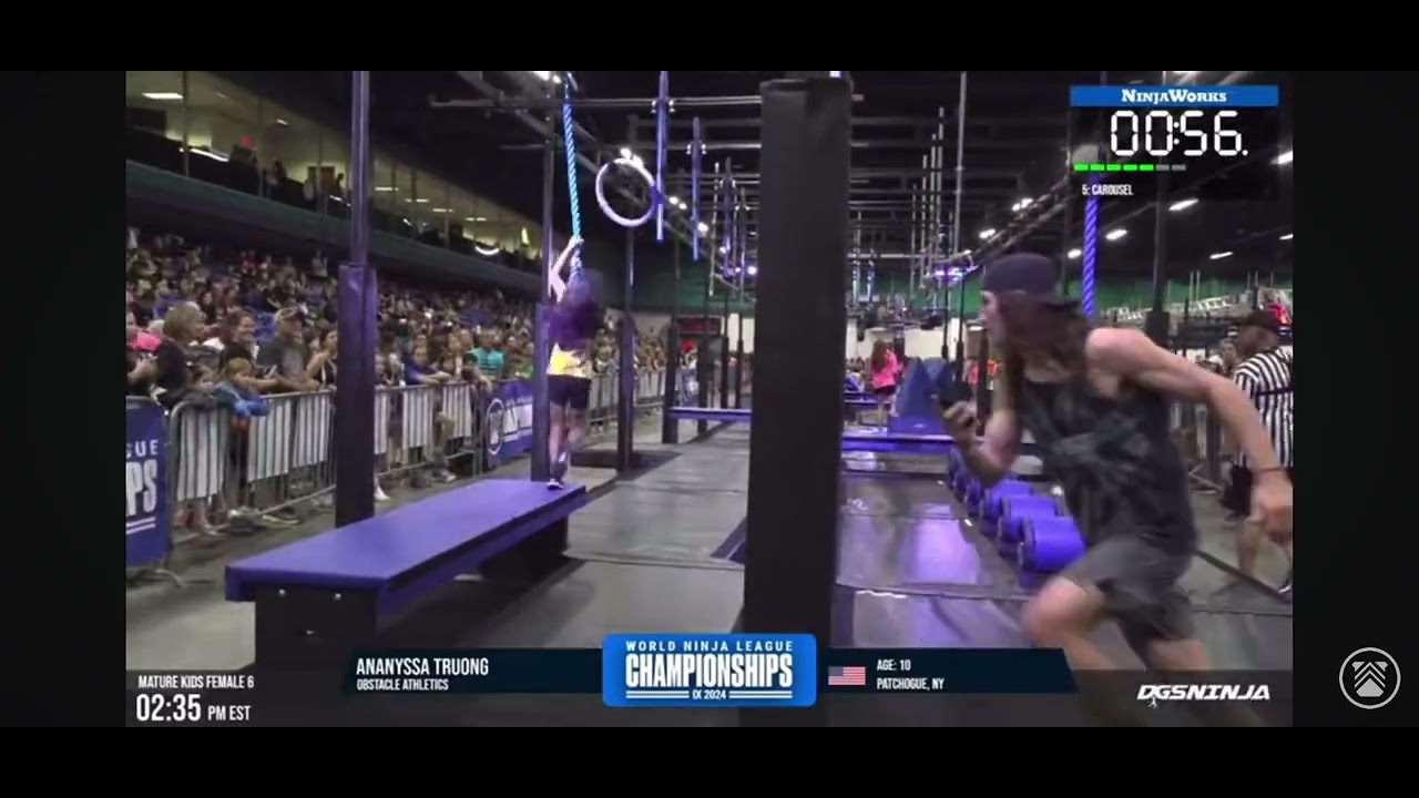 Third fastest time on stage 1 at the 2024 world ninja league world ...