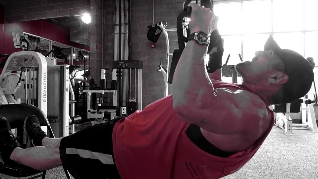 Hanging bodyweight rows - YouTube