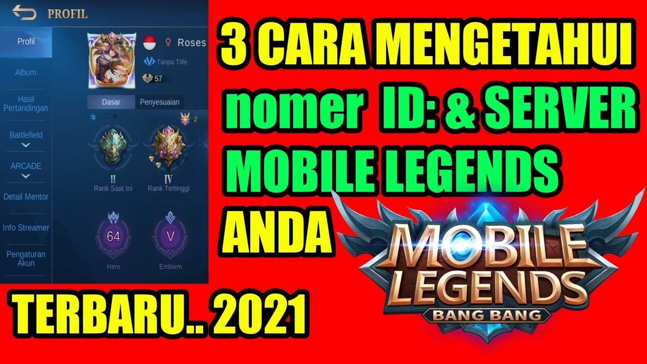 CARA MENGETAHUI ID DAN SERVER MOBILE LEGENDS TERBARU 2023 | Sendy ...