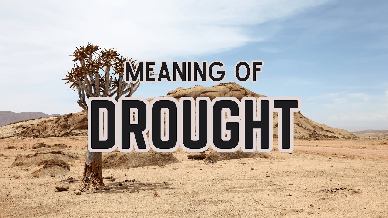 What is the meaning of Drought? - YouTube
