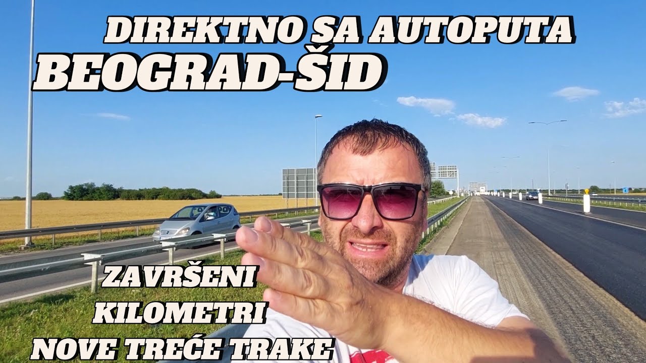 Beograd Autoput prema Šidu novi asfalt od Autokomerca do Dobanovačke ...