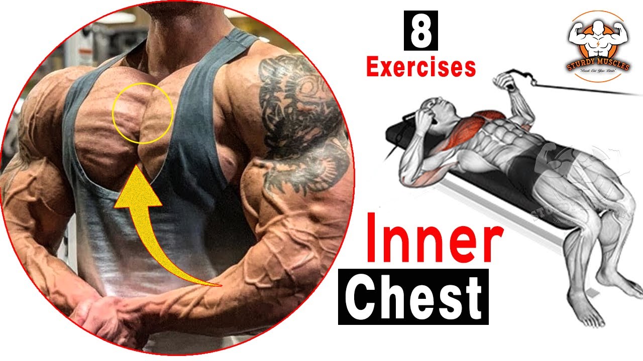 BEST 8 “INNER CHEST” EXERCISES WORKOUT - YouTube