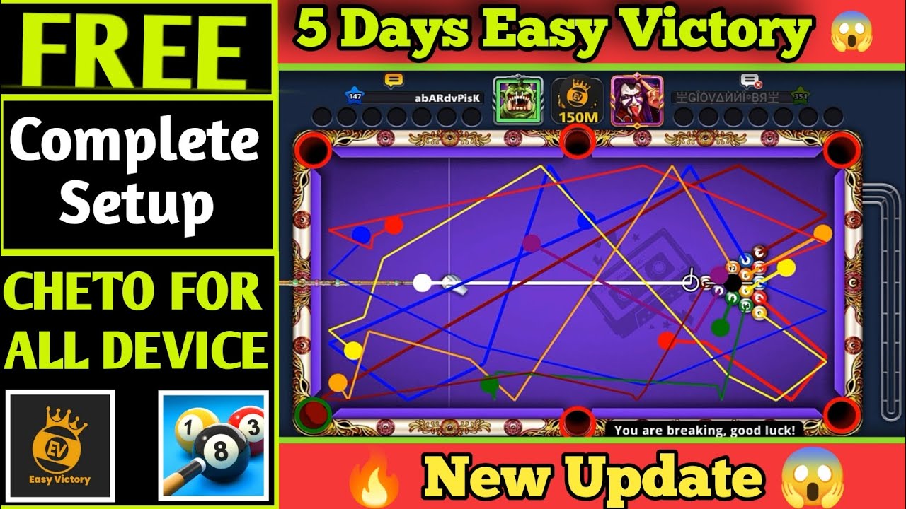 5 Days Free Easy Victory | 8 Ball Pool free Cheto Hack | Easy Victory ...