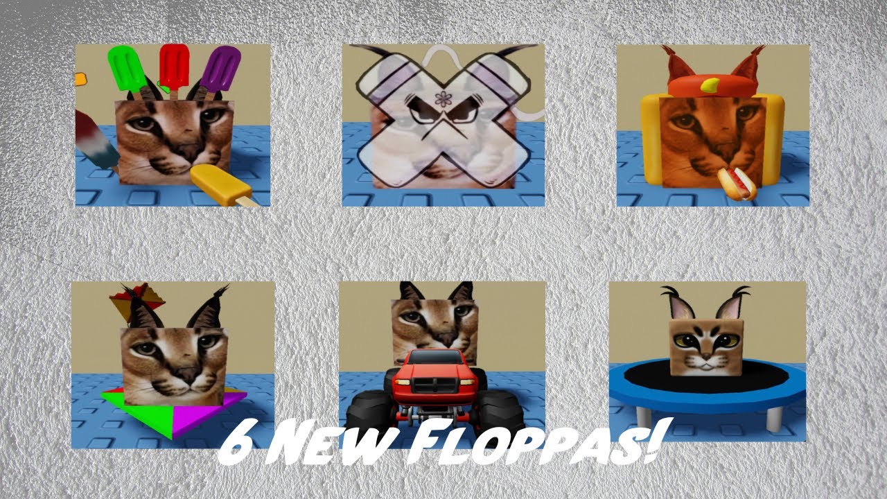 How To Get The *6 NEW FLOPPAS* Added Into Roblox Find The Floppa Morphs ...