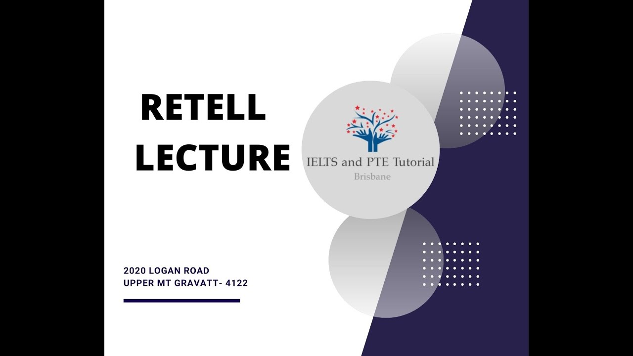 Latest PTE retell lecture. - YouTube