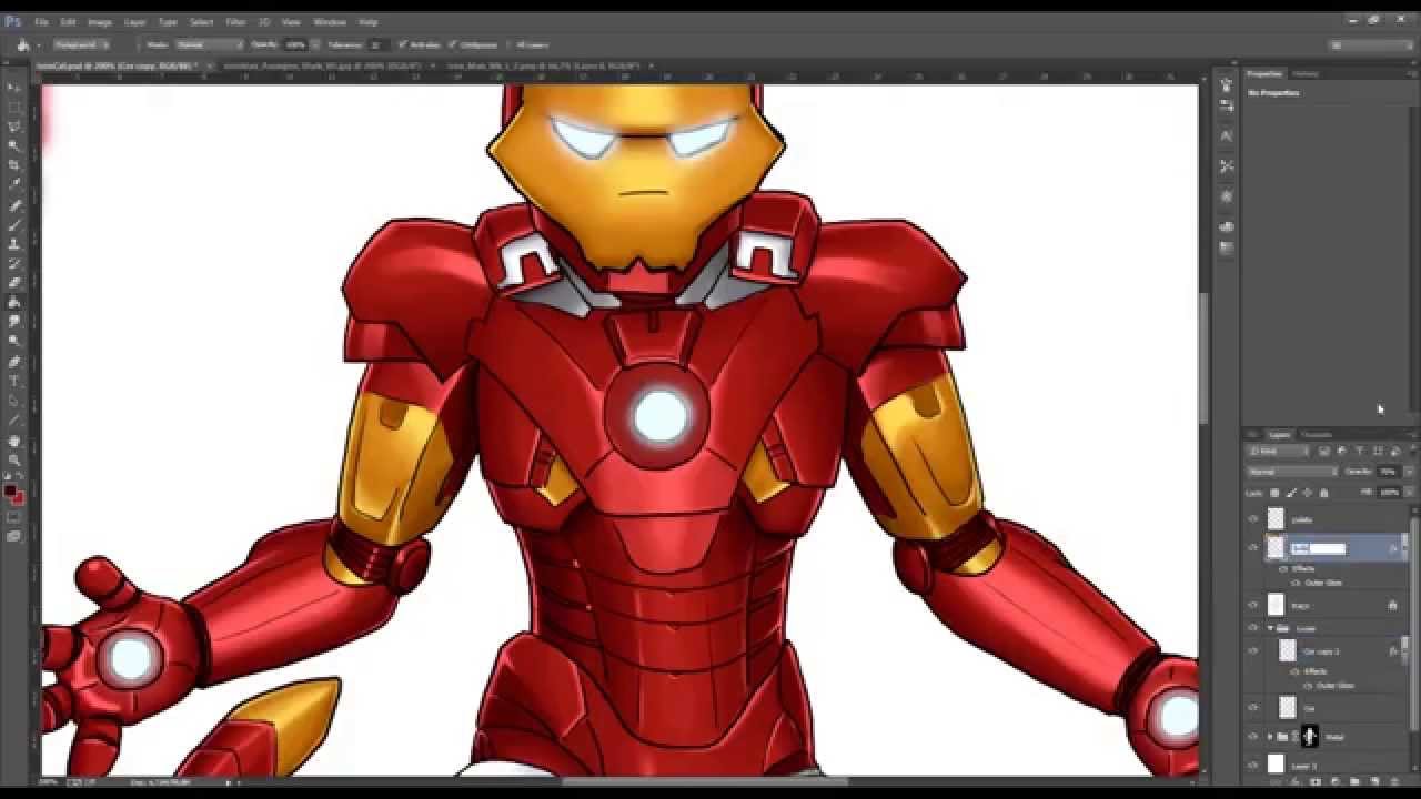 Digital Painting - Iron Cat / Iron Man (Pintura Digital - Gato de Ferro ...