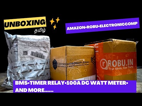unboxing| Robu|‌ electroniccomp| Amazon| BMS |watt‌meter |timer relay ...
