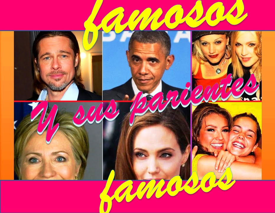 Famosos que son parientes!! Lo que no sabias - YouTube