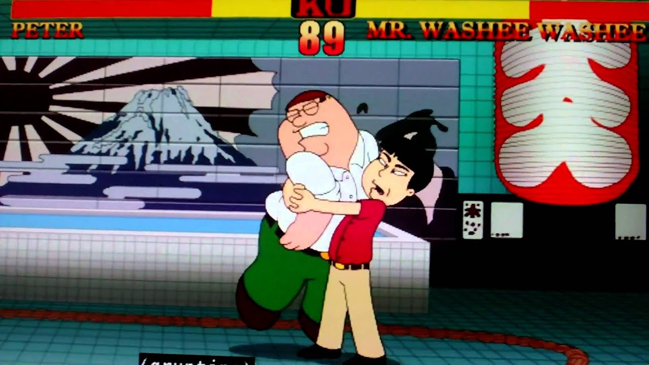 Peter vs Mr. Washee Washee (Street Fighter) - YouTube