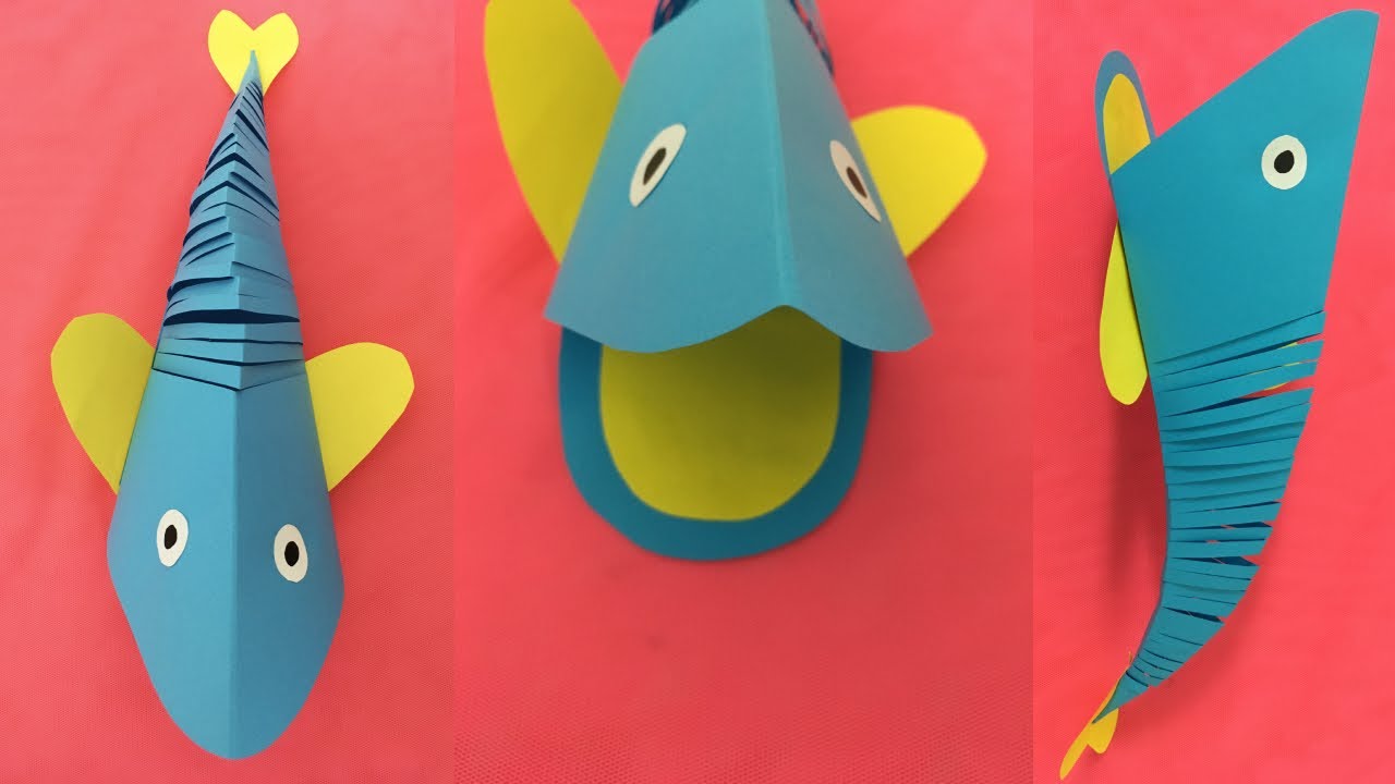 Moving Paper Fish - YouTube