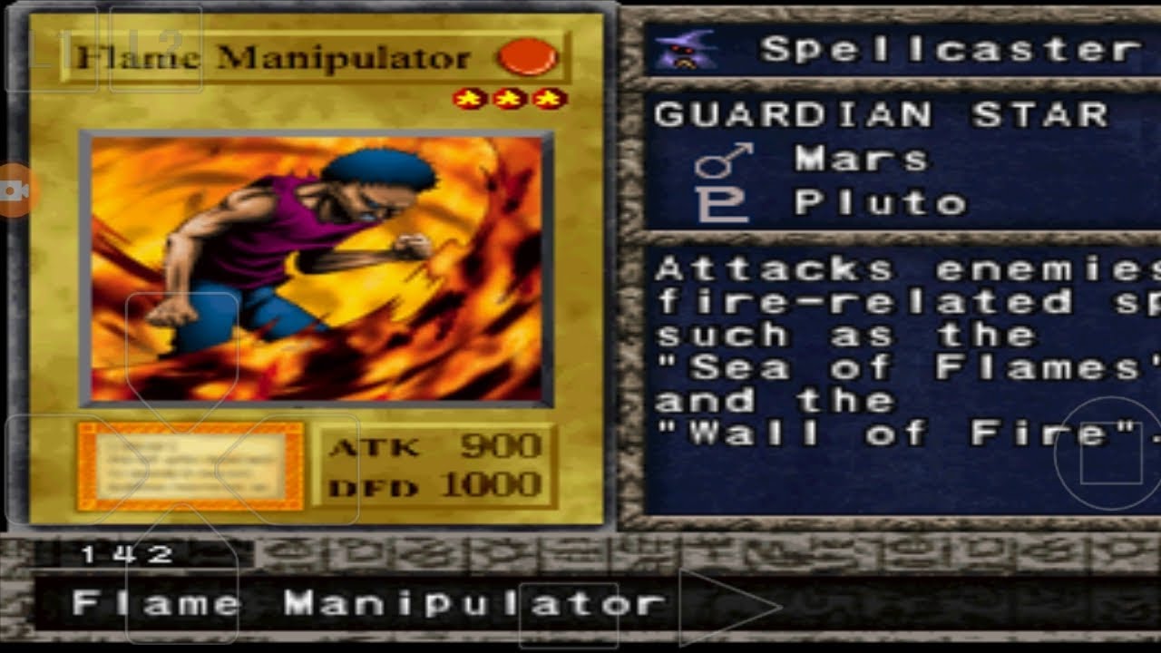 Serangan Monster Yugioh Tcg Forbidden Memories Flame Manipulator Type Spellcaster Guardian Star