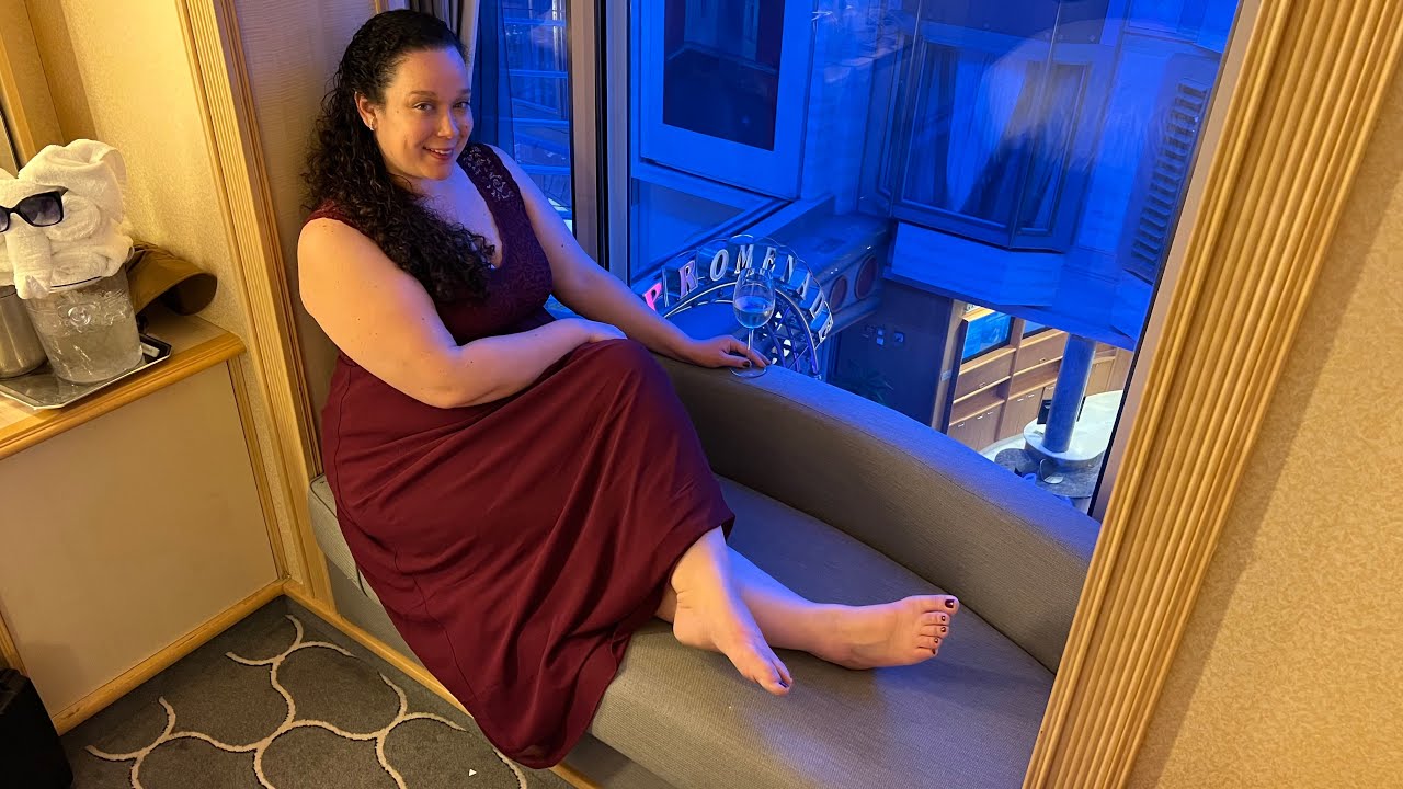 Promenade View Interior Cabin Tour - Adventure of the Seas - YouTube