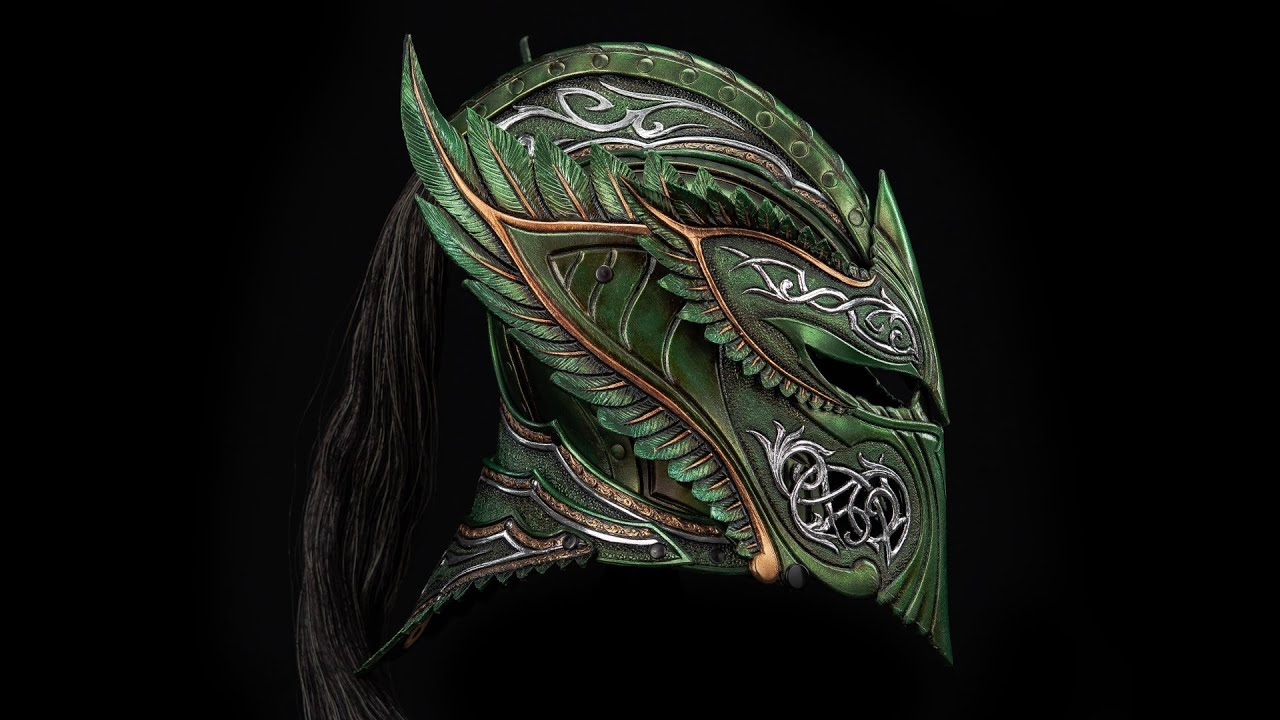 DIY Elven Lord Leather Helmet Tutorial - YouTube