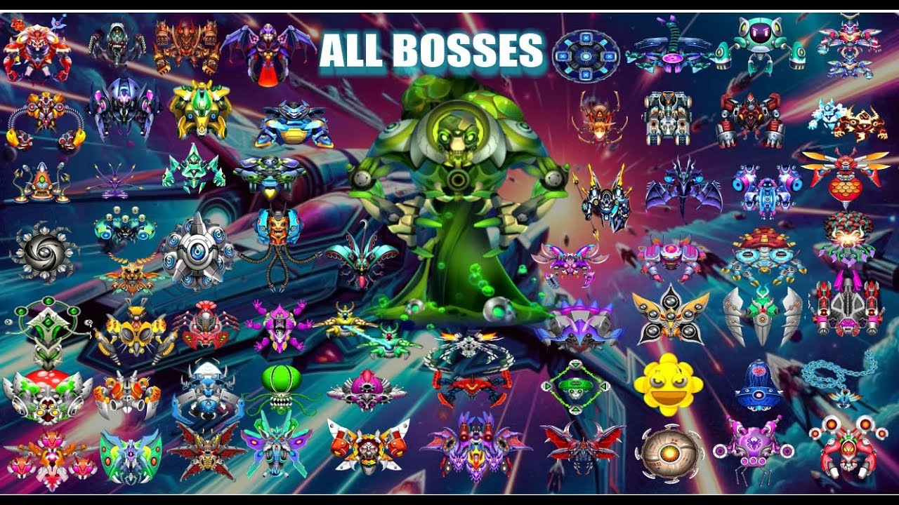 Galaxy Attack Space Shooter All Bosses 1- 65 | Rocket Studio By World ...