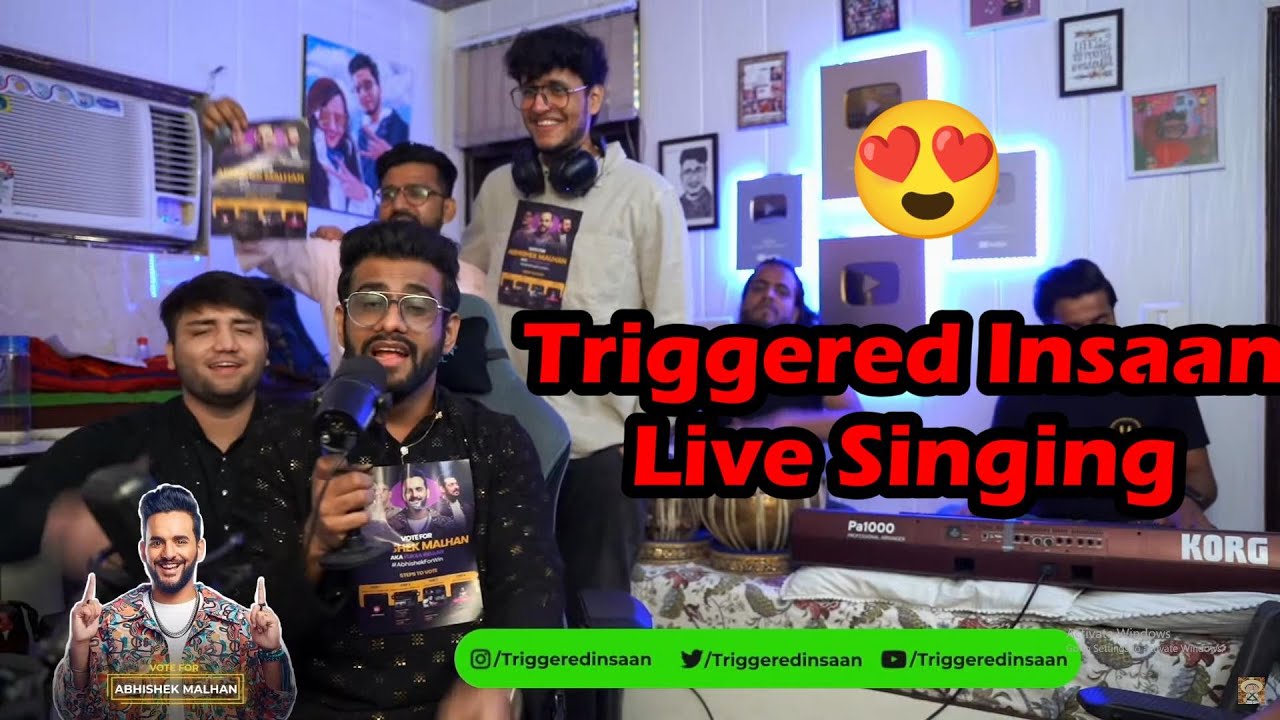 Triggered Insaan Live Singing 😍| Wajahat hasan | Bigg Boss Live Insaan ...