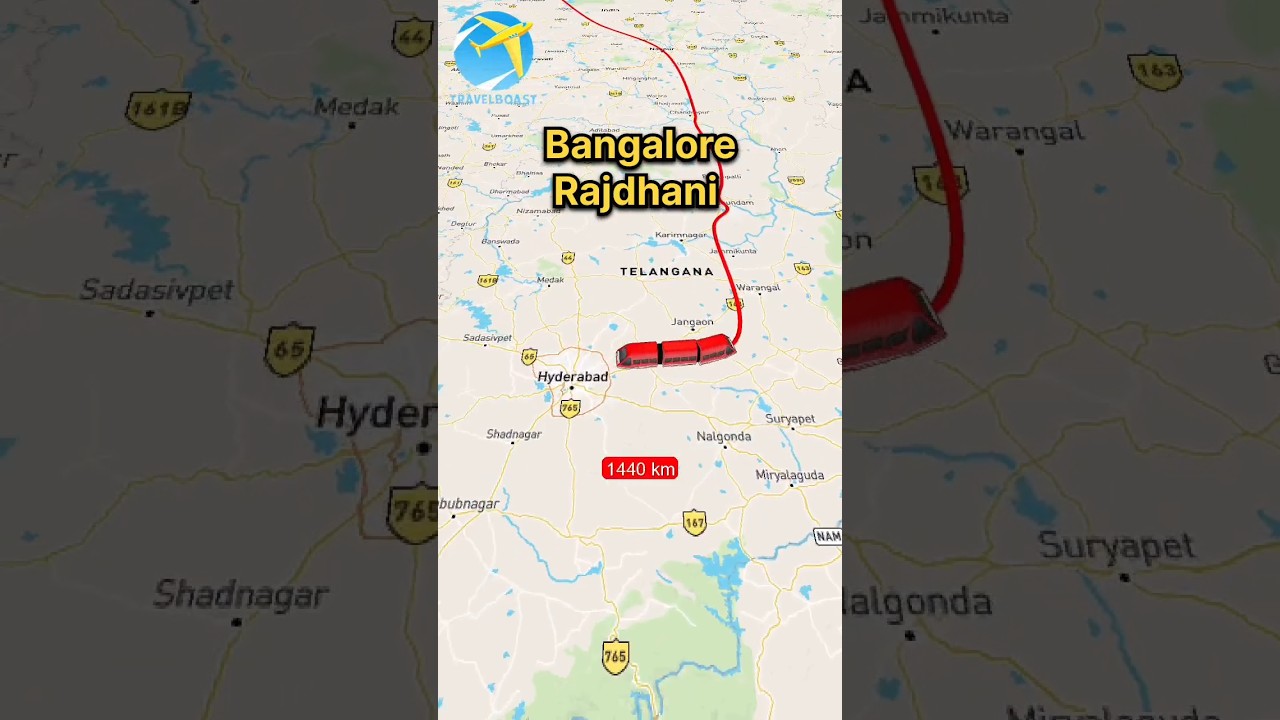 3d route New Delhi Bangalore Rajdhani Exp #22692 #Bangalore #travel # ...
