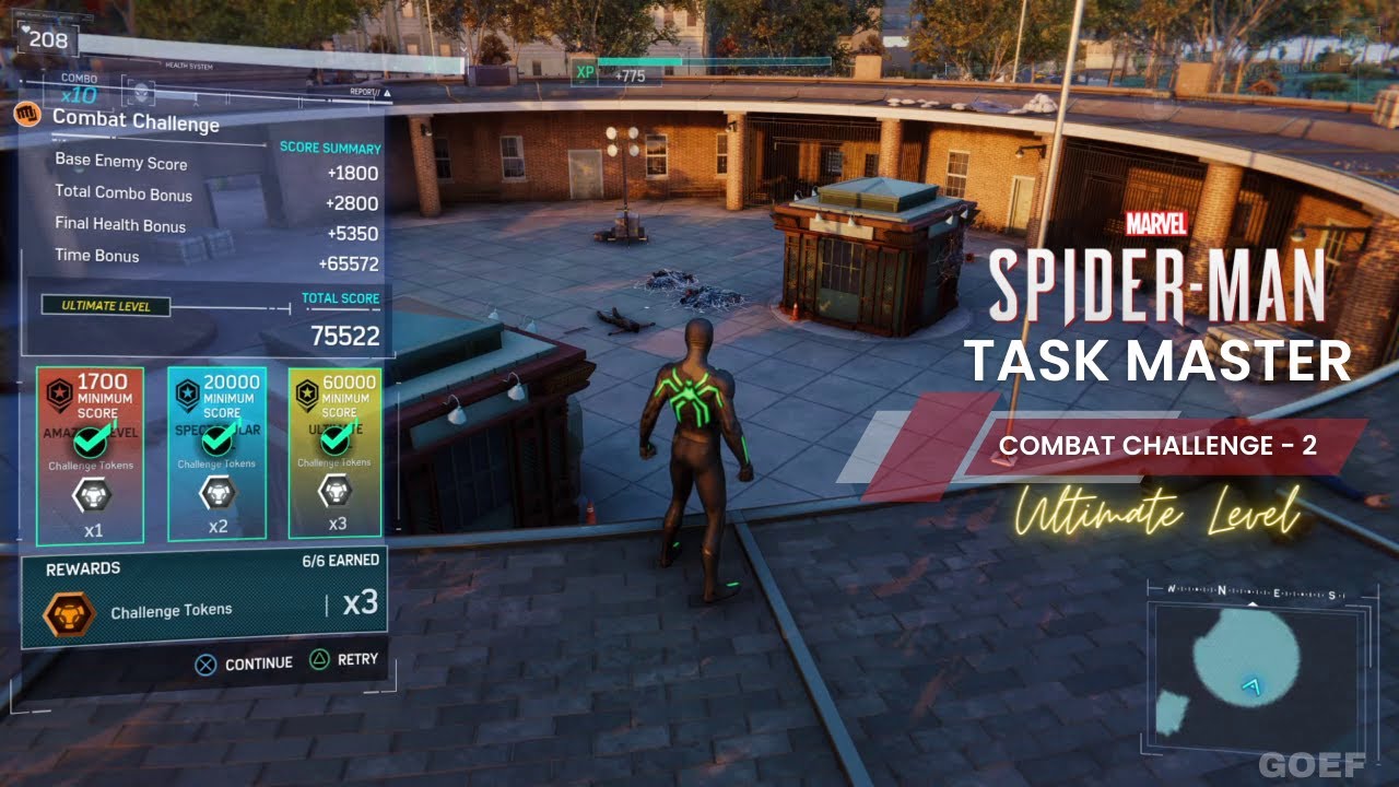 Marvel's Spider Man | Gameplay | Task Master Combat Challenge 2 ...