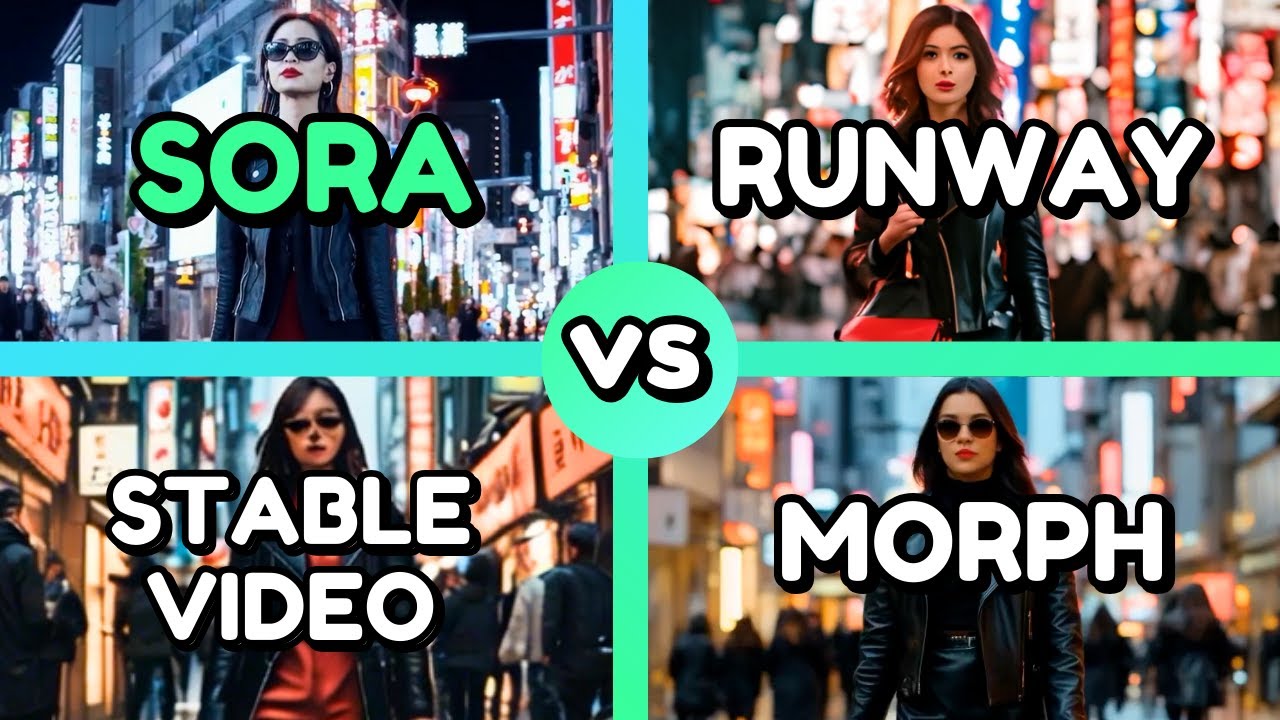 The original Sora prompt comparison to Runway, Stable Video, Morph ...