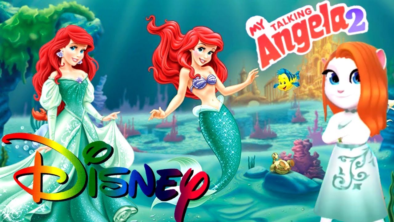 My Talking Angela 2, Princess Ariel makeover by my Talking Angela 2 ...