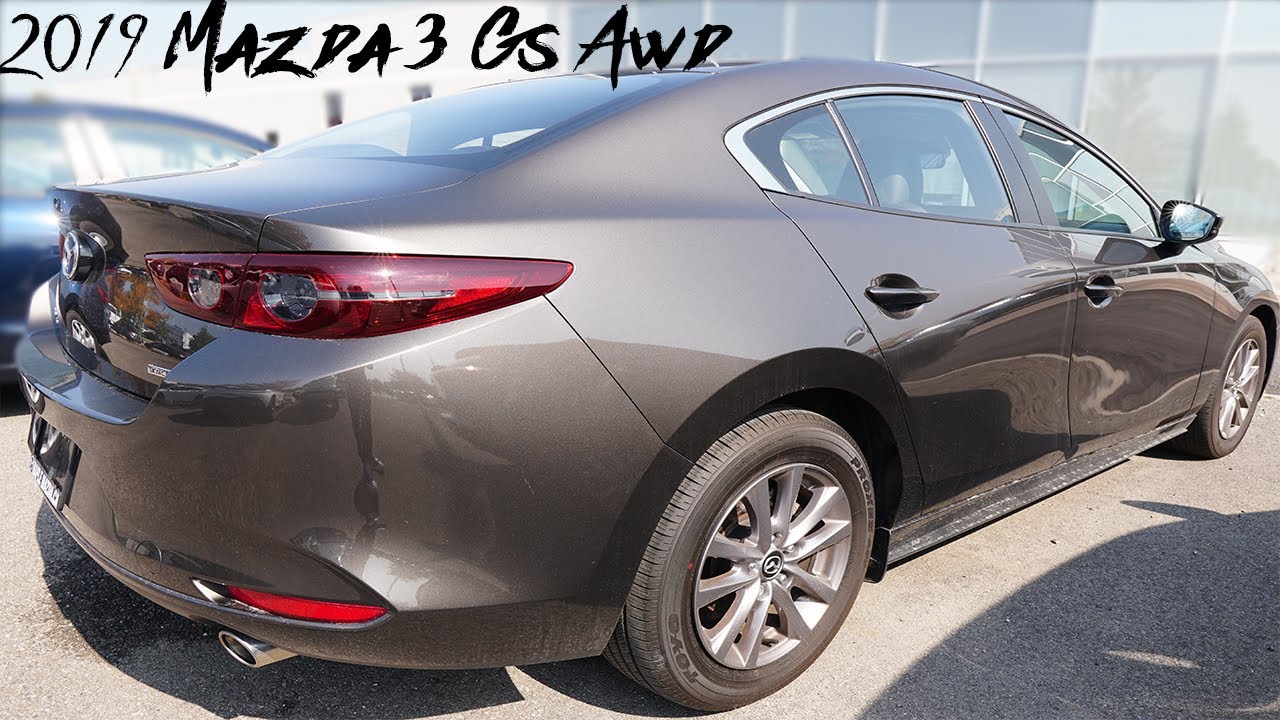 2019 Mazda 3 Gs AWD Exterior and Interior Walkaround - YouTube