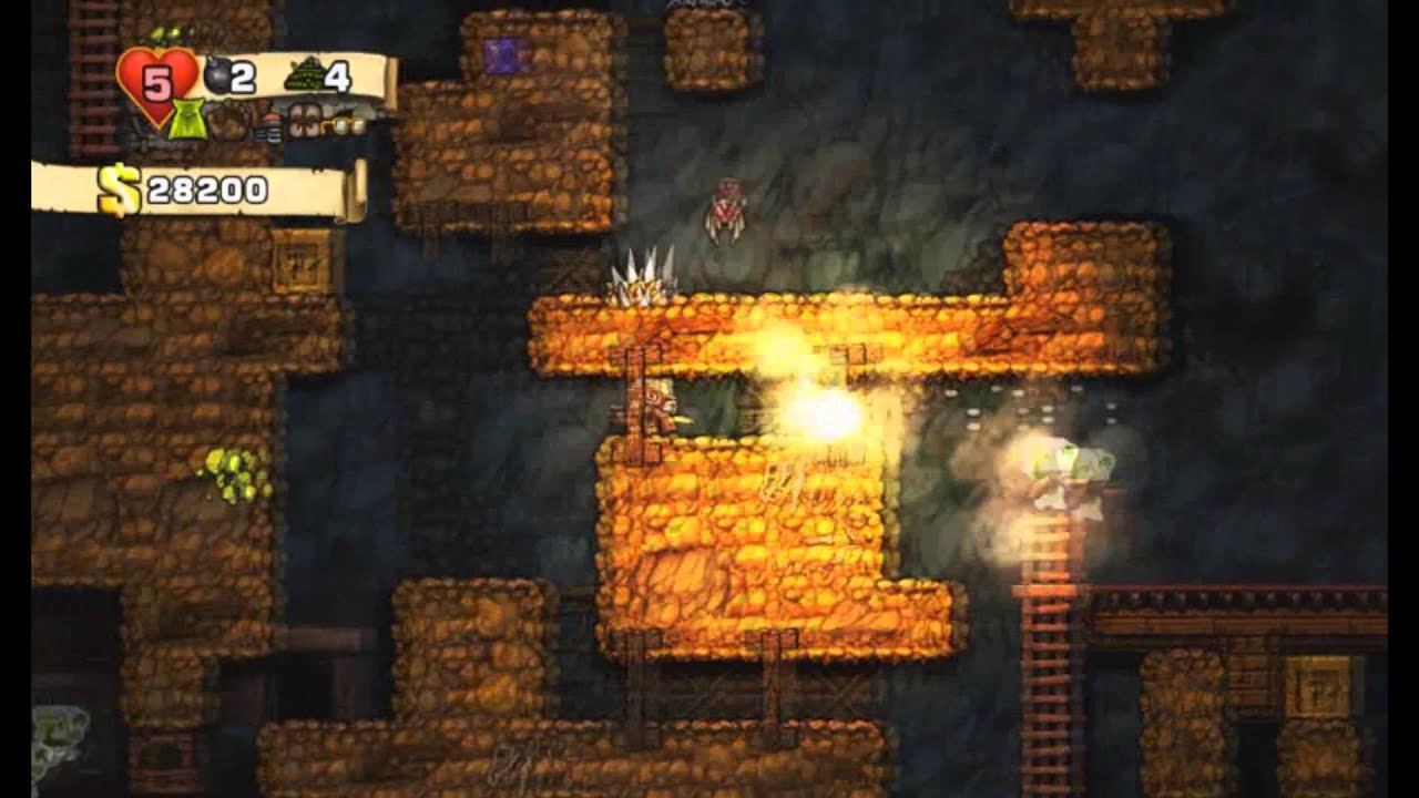 Spelunky - IN DA FACE W A SHOTGUN - YouTube
