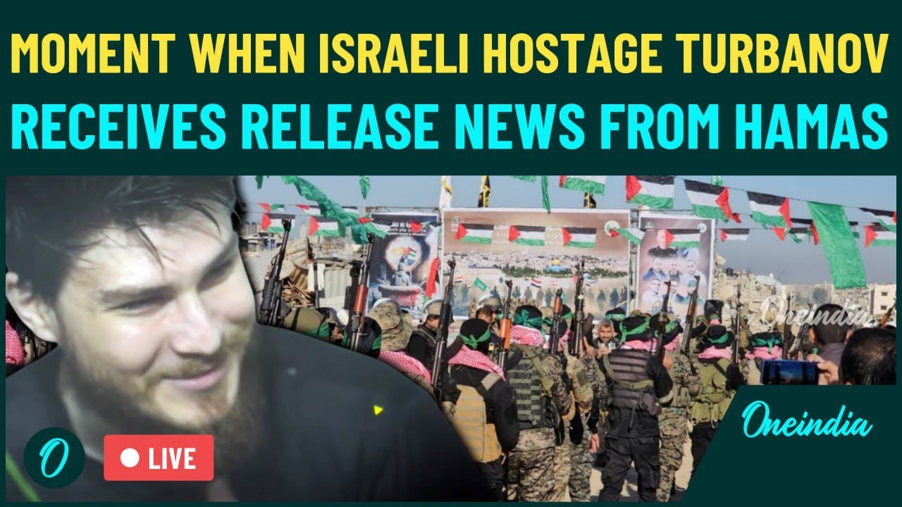 Live | Israeli Hostage Alexander Turbanov Learns of His Release in Emotional Hamas Footage - YouTube