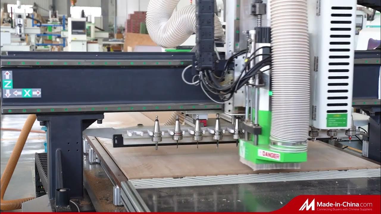 Loading and Unloading System CNC Machining Center - YouTube