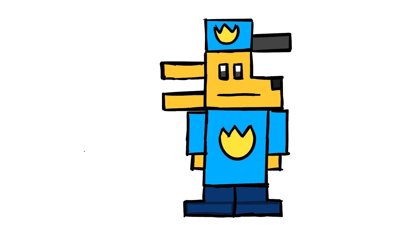How to draw a Minecraft Dogman - YouTube