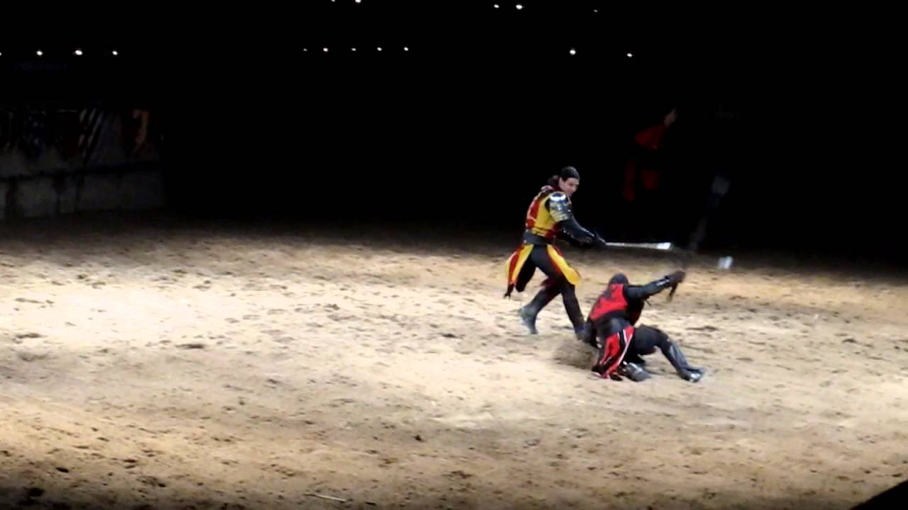 Sword fight at Medieval Times Toronto - YouTube