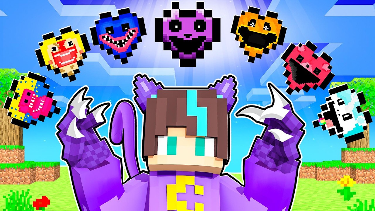 ¡Minecraft PERO hay CORAZONES de POPPY PLAYTIME 3! 🤯😈 - Misaki Gamer ...