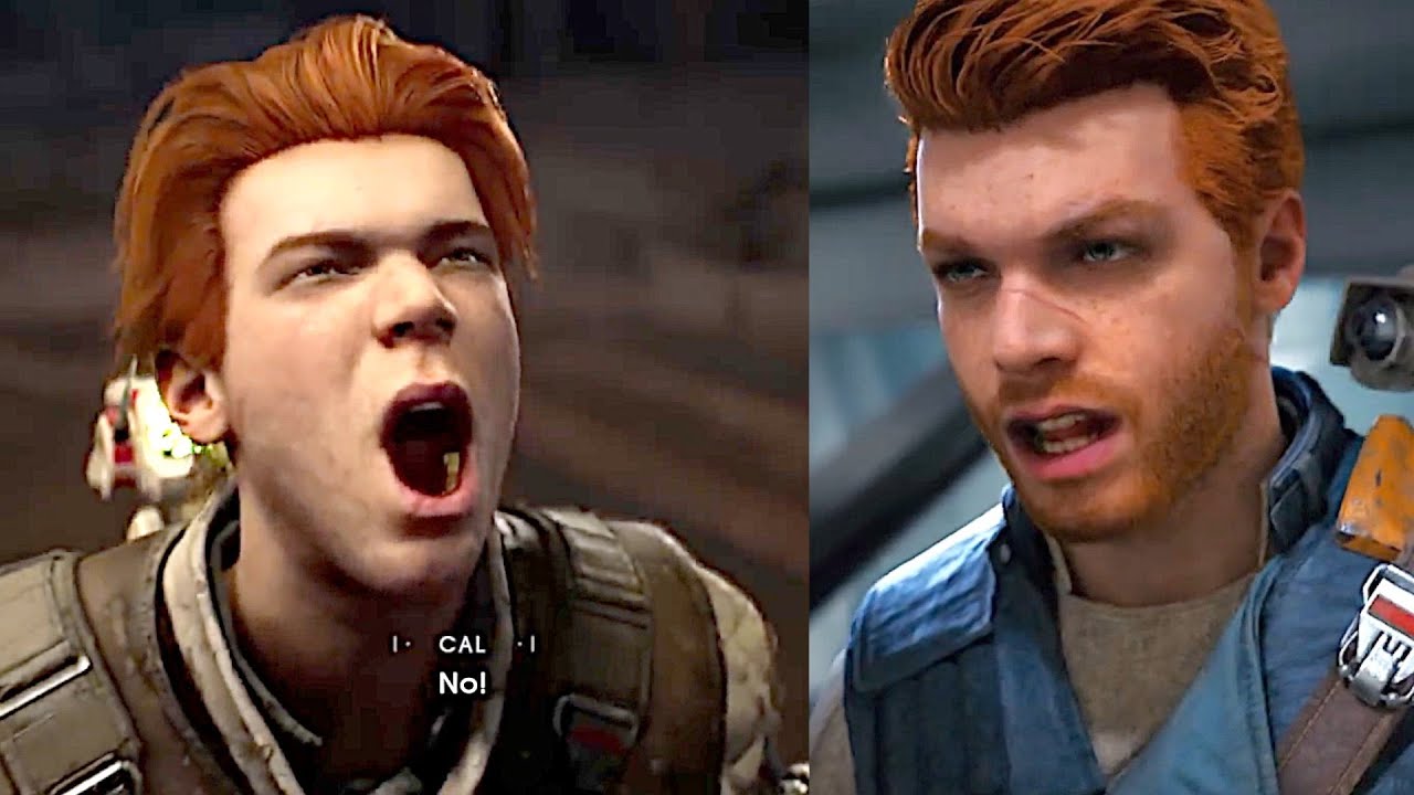 Change In Cal Young Vs Old Getting Angry Star Wars Survivor - YouTube