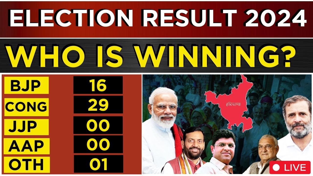 Haryana Election Results 2024 Live: Latest Trends By 9 AM | BJP ...