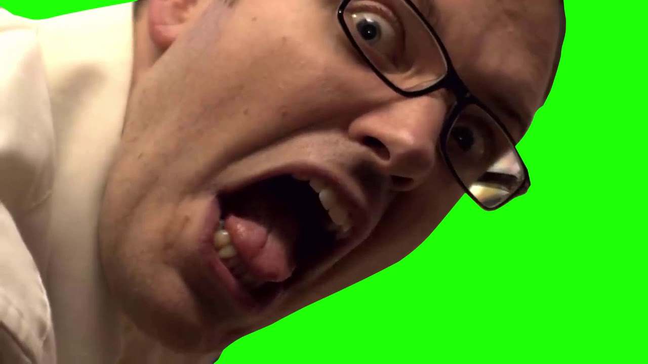 Angry Video Game Nerd Greenscreen - ASS! Jumpscare - YouTube