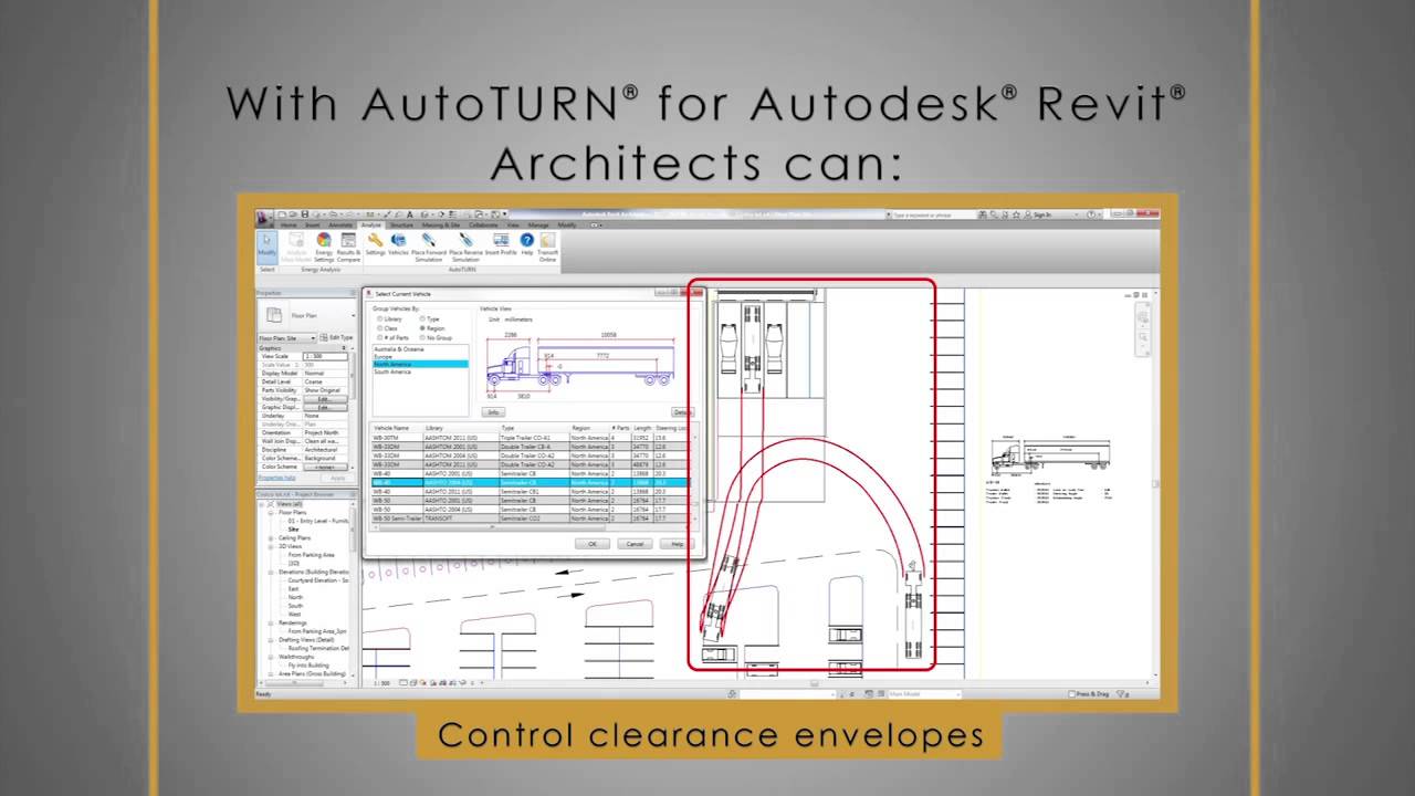 AutoTURN® for Autodesk® Revit® Teaser video 1 - YouTube