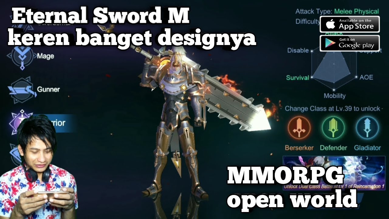 Eternal Sword M MMORPG banyak banget classnya CBT (gameplay) - YouTube