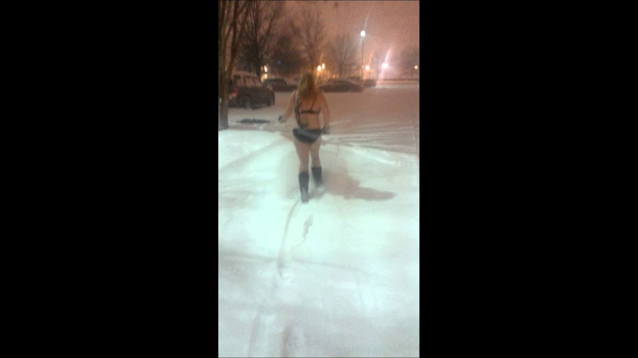 Bikini snow angel! Ice princess at heart!! - YouTube