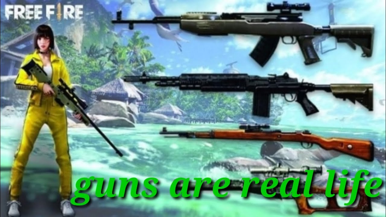 Free fire guns are real life( part 2) - YouTube