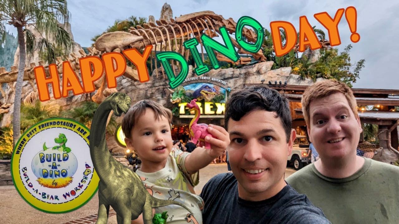 NATIONAL DINOSAUR DAY at T Rex Cafe and Build A Dino Store - YouTube
