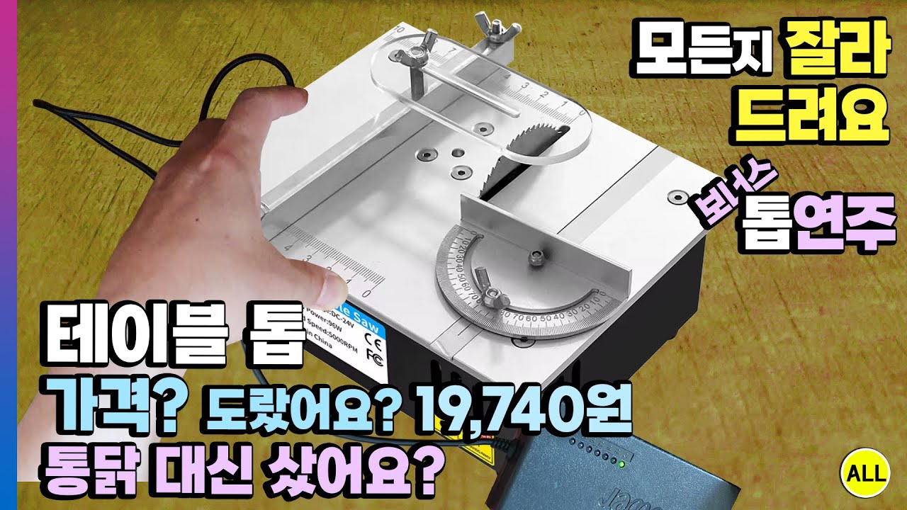 미니 테이블 쏘 치킨 한 마리 값에 모든지 잘라 드려요 전기 톱 연주 Diy 절단 도구로 작은 공예 금속 부품 수리