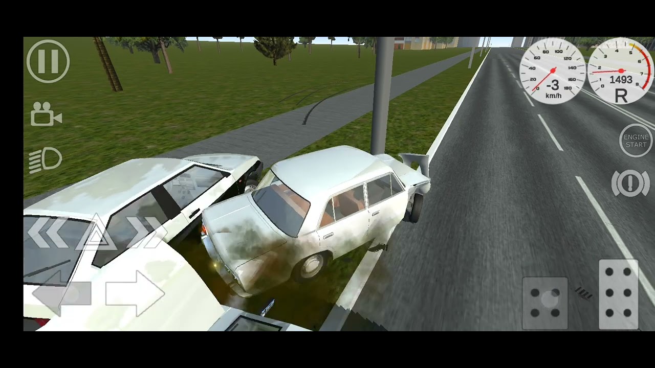 Simple Car Crash Physics Simulator Cop Chases 9 - YouTube