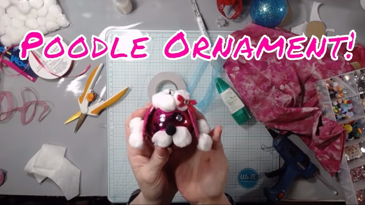 Adorable Poodle Ornament! DIY! Dollar Store Craft! - YouTube