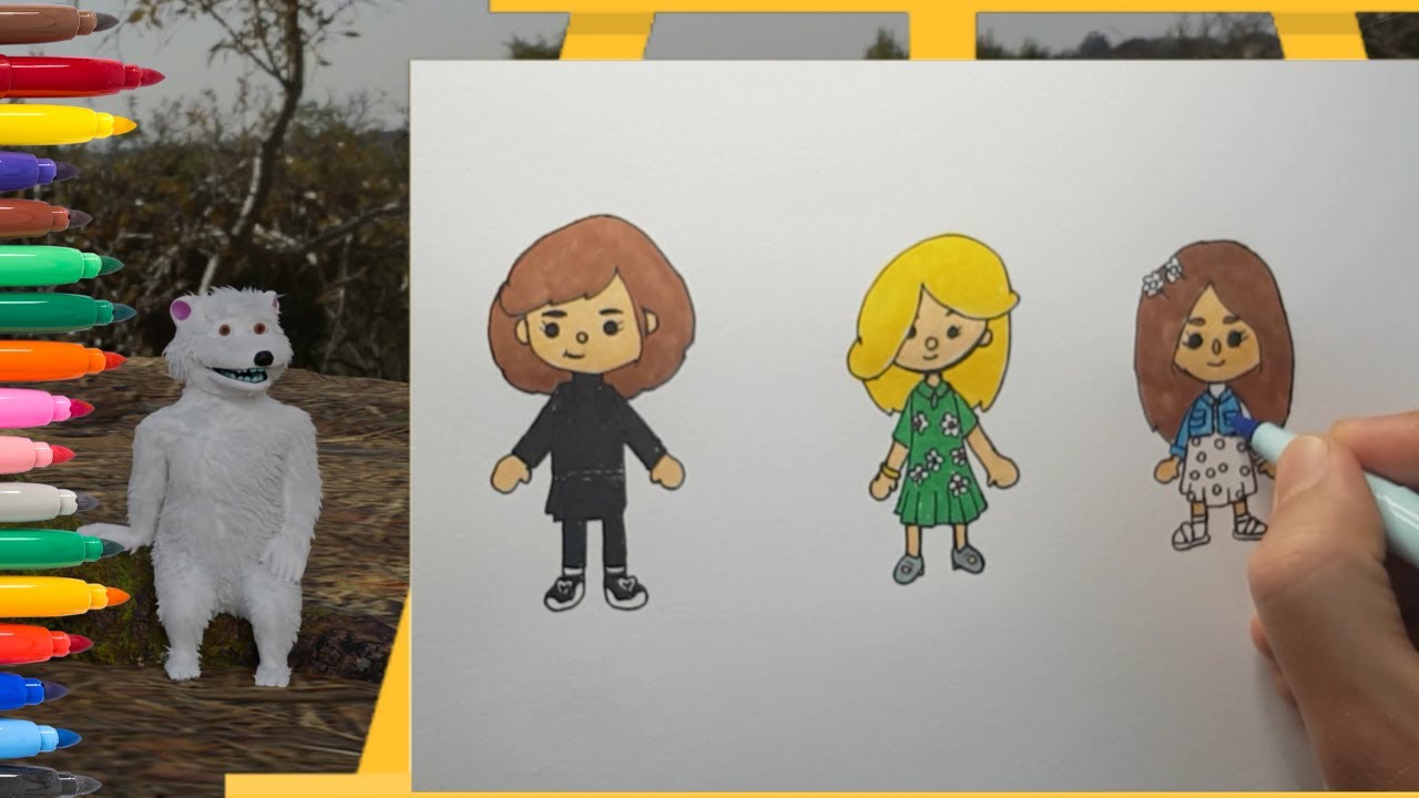 Toca Life World karakter resimleri nasıl çizilir. How to draw Toca Life ...