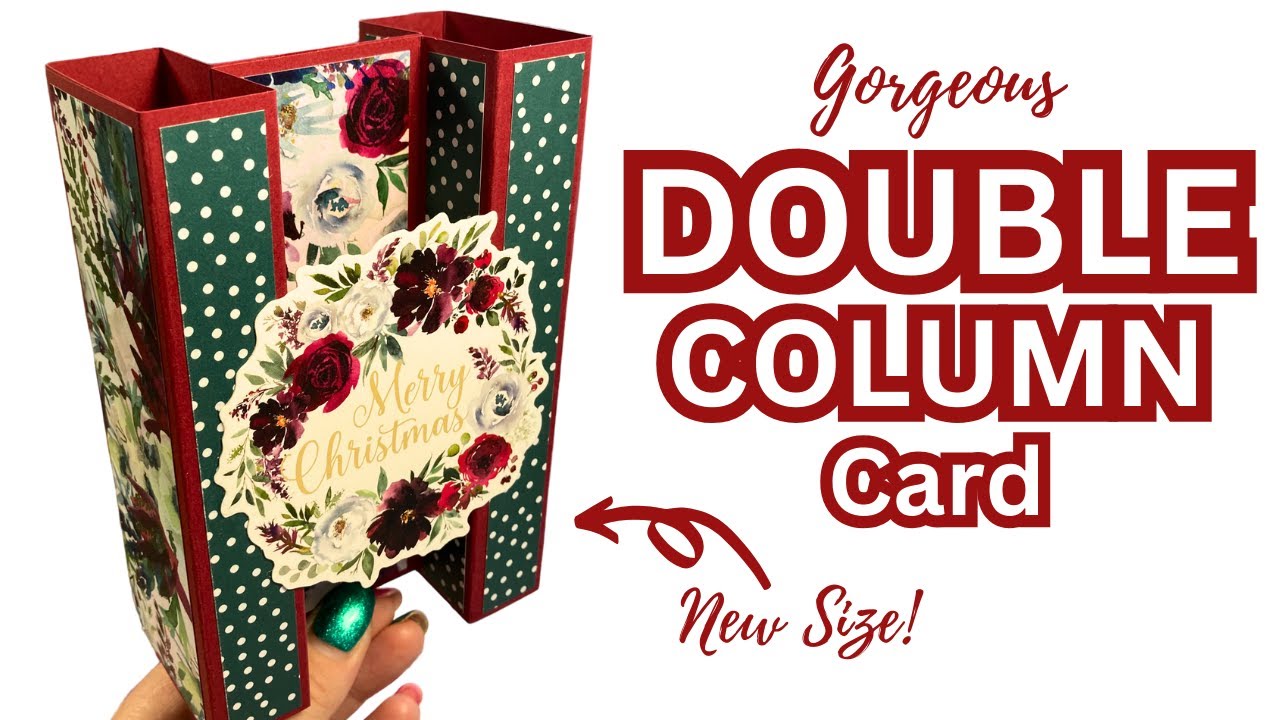 Gorgeous NO DIES NEEDED | Double Column Card! - YouTube