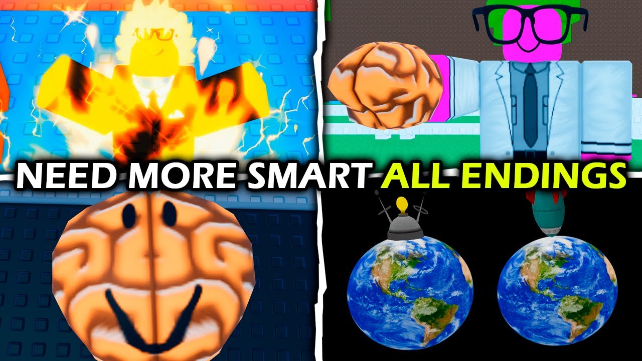 🧠NEED MORE SMART🧠 - (Full Walkthrough + All Endings) - Roblox - YouTube