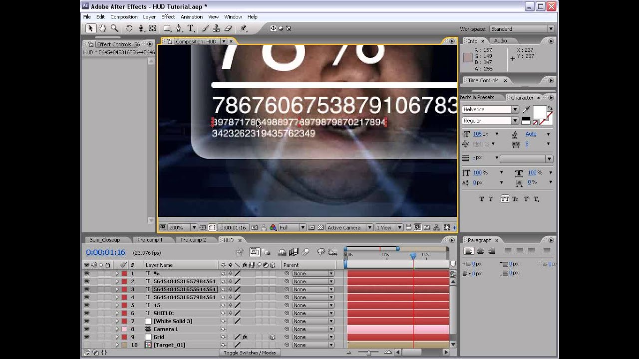 After Effects Tutorial 84. Futuristic HUD - YouTube