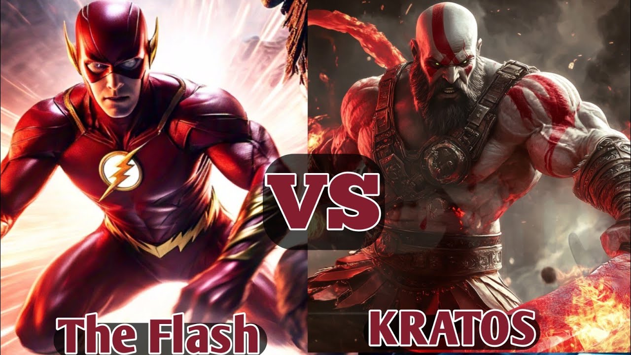 "Kratos vs The Flash: Speed Meets Godly Power in an Epic Showdown ...
